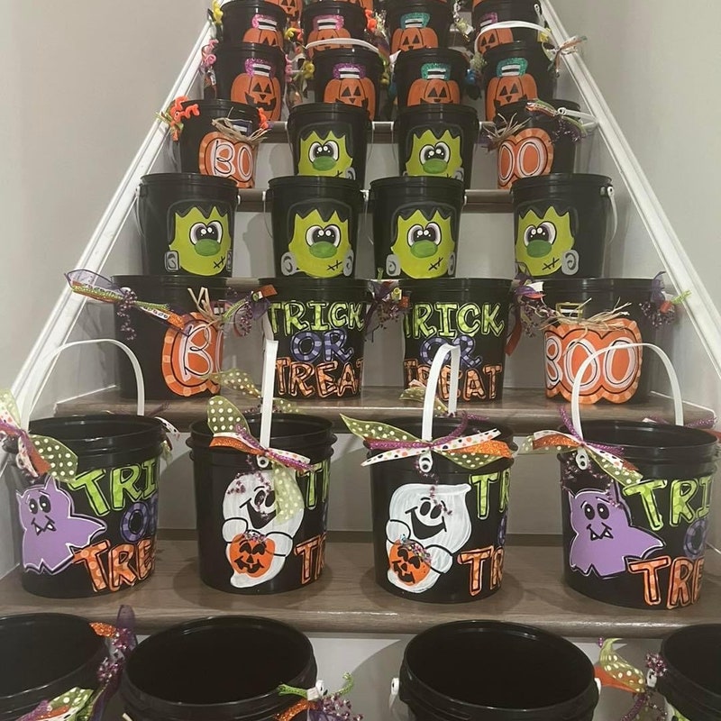 Halloween Bucket - Etsy