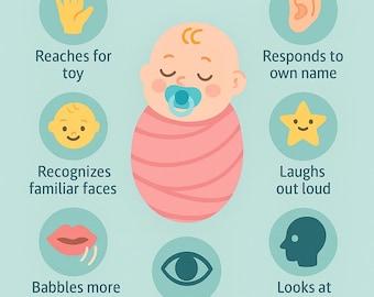 2-month-old Baby Milestones Chart – Printable Development Tracker ...
