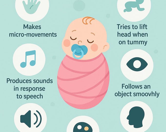 2-month-old Baby Milestones Chart – Printable Development Tracker ...