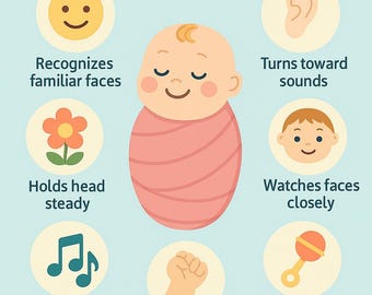 2-month-old Baby Milestones Chart – Printable Development Tracker ...