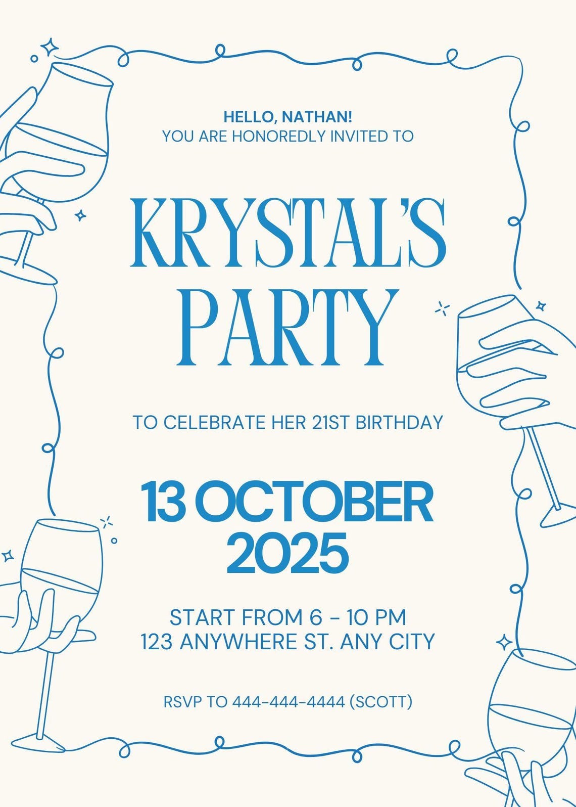 Birthday Invitation Template - Etsy