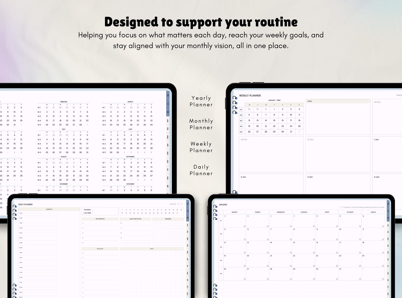 2026 Landscape Digital Planner for Goodnotes Hyperlinked iPad PDF - Etsy