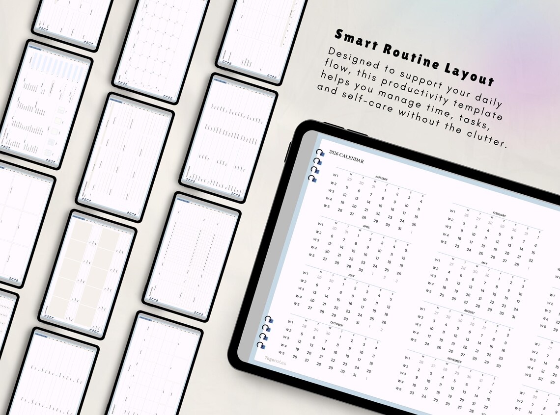 2026 Landscape Digital Planner for Goodnotes Hyperlinked iPad PDF - Etsy