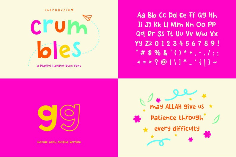 Doodle Font Bundle: 10 Hand‑drawn Fonts for Creative Projects & Digital ...