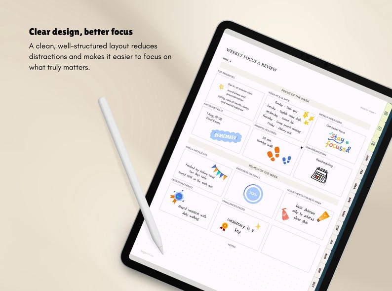 2026 Digital Planner | Minimalist Sunday Start (PDF Download) - Etsy
