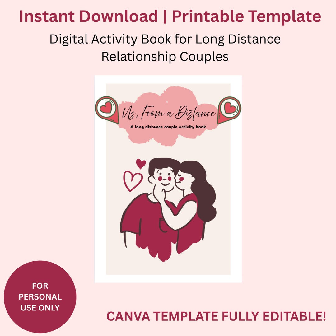 Digital Activity Book for Long Distance Relationship LDR Couples ...