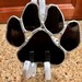 Large Stained Glass Dog Paw Suncatcher/art Glass. SCOTTIE - Etsy