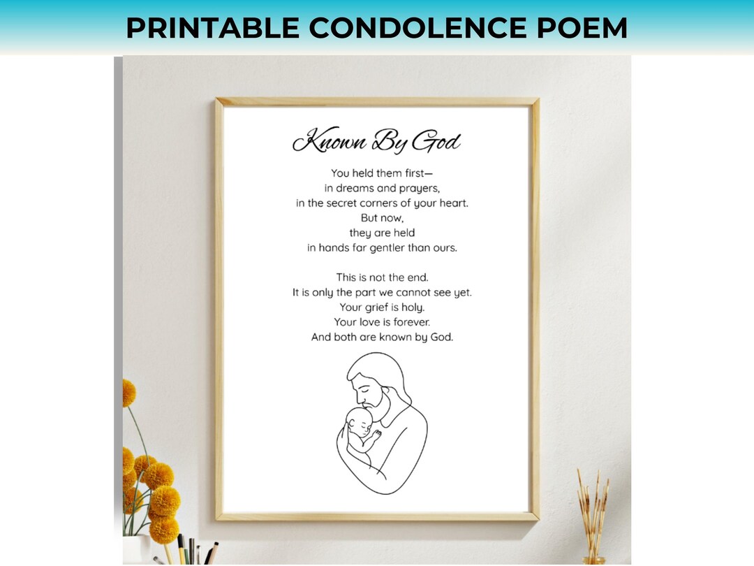 Printable Stillborn Poem | Miscarriage Digital Gift | Baby Loss ...