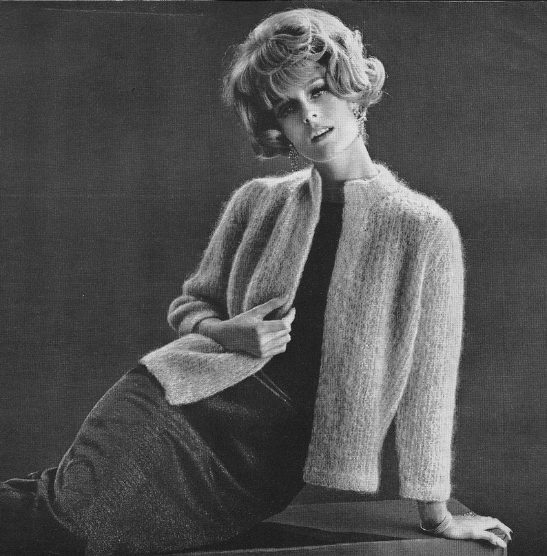 Sexy Knit Mohair Sweater Pattern Etsy
