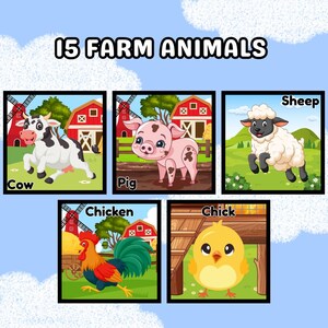 Farm Animals Busy Board Book – Toddler Learning Book With Animal Names ...