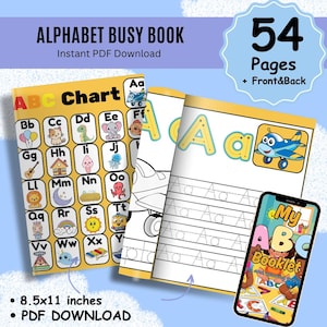 My ABC Booklet | Alphabet Tracing & Coloring Pages | Educational ...