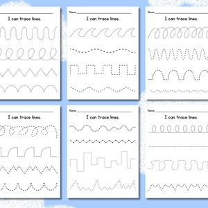 Preschool Tracing Worksheets, Pre-k Tracing Worksheets, Tracing Pages ...