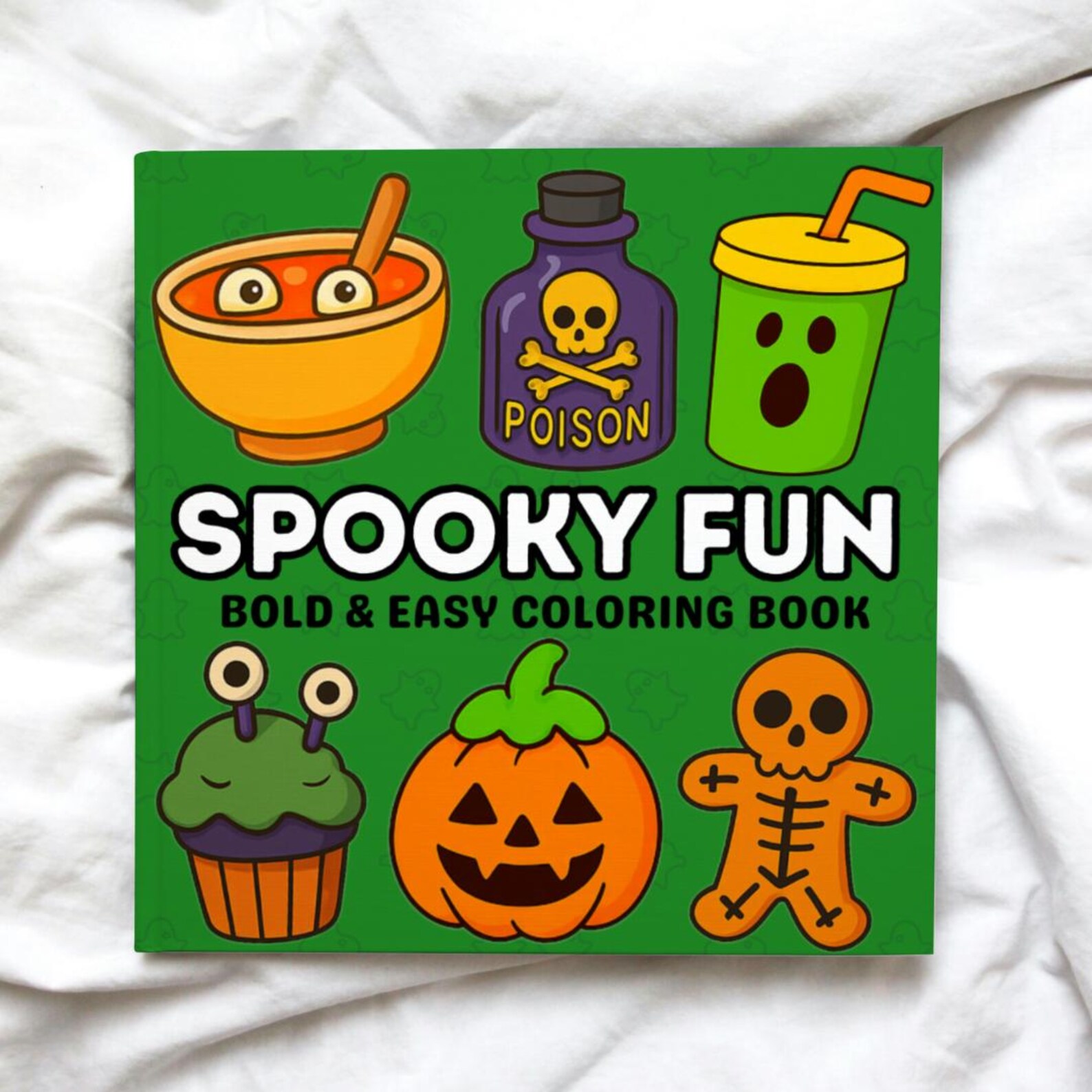 Spooky Fun Coloring Book – Simple Halloween Coloring Pages, Printable ...