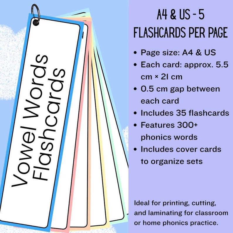Printable Phonics Flashcards for Kids – Cvc, Ccvc and Cvcc Words ...