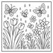 Cozy Spring Coloring Pages – Relaxing Spring Scenes, Printable Spring ...