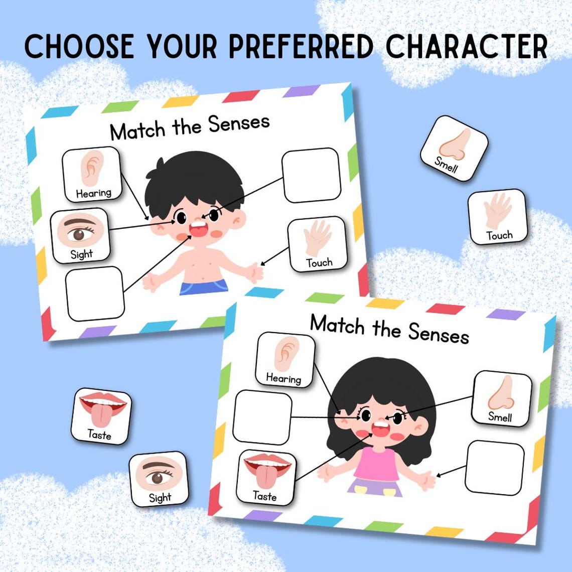Five Senses Sorting Activity Printable, 5 Senses Sorting, Homeschool ...