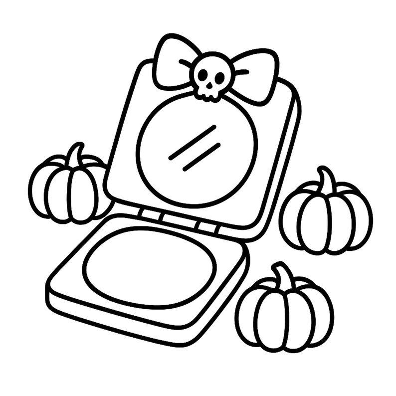 Spooky Style Coloring Book, Cute Halloween Aesthetic Coloring Pages ...