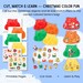 Christmas Color Matching Activity for Kids, Montessori Materials ...