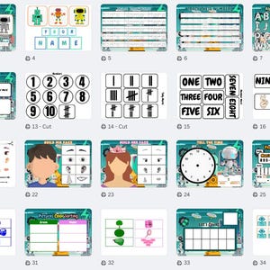 Irobot Theme Busy Book | Busy Book for Kids | Robot Busy Book ...