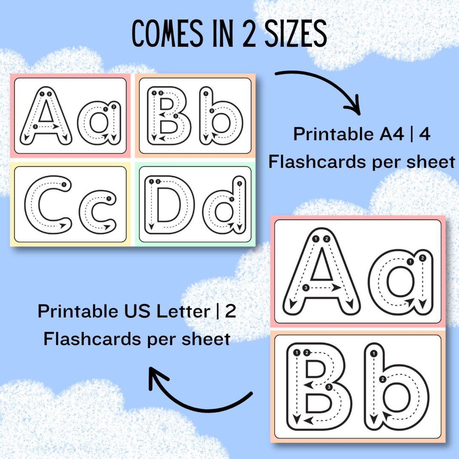 Alphabet Tracing Cards | Alphabet Tracing Flashcards | Letter Tracing ...