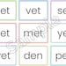CVC Word Flashcards – Printable Phonics Learning Cards, Digital ...