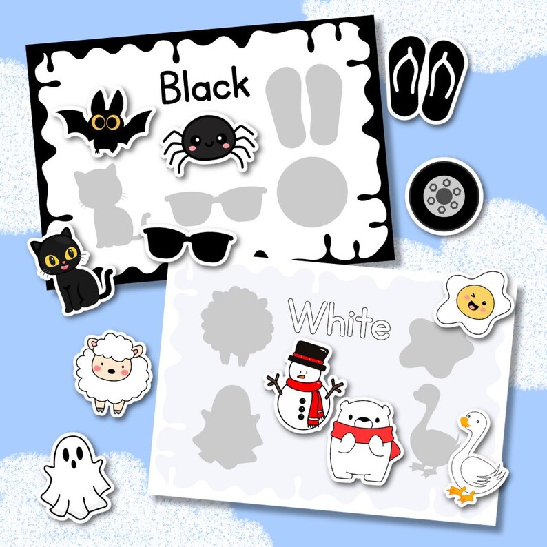 Color Matching Busy Book, Printable Matching Activity Preschool ...