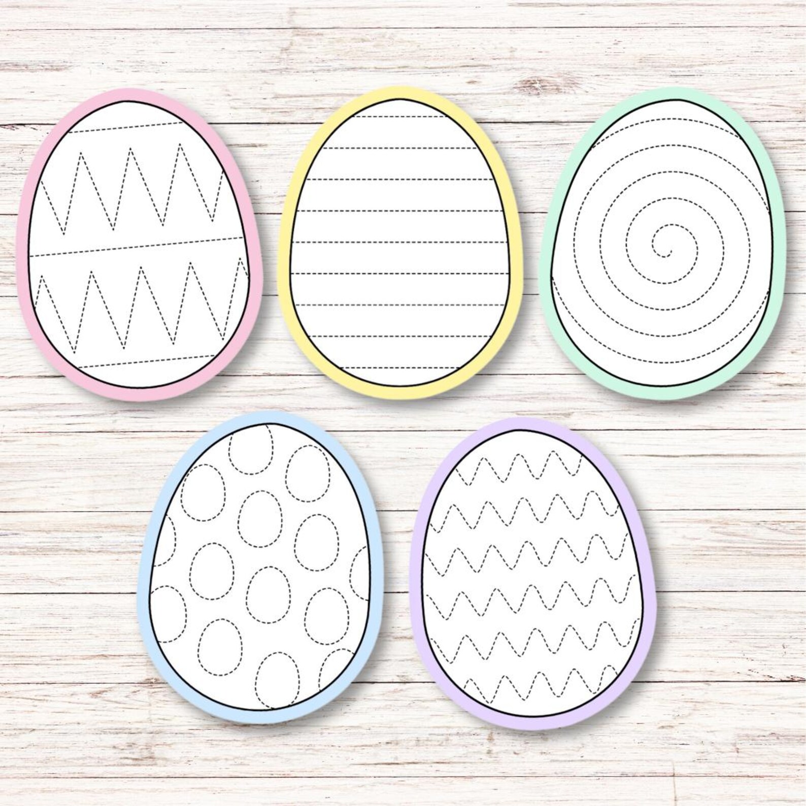 Spring Tracing Card, Preschool Line Tracing Cards, Kindergarten Tracing ...