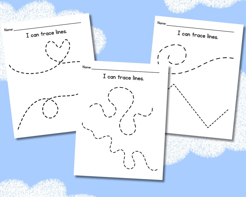 Preschool Tracing Worksheets, Pre-k Tracing Worksheets, Tracing Pages ...