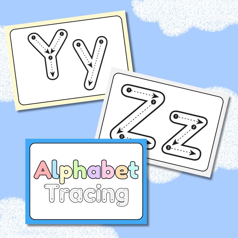 Alphabet Tracing Cards | Alphabet Tracing Flashcards | Letter Tracing ...