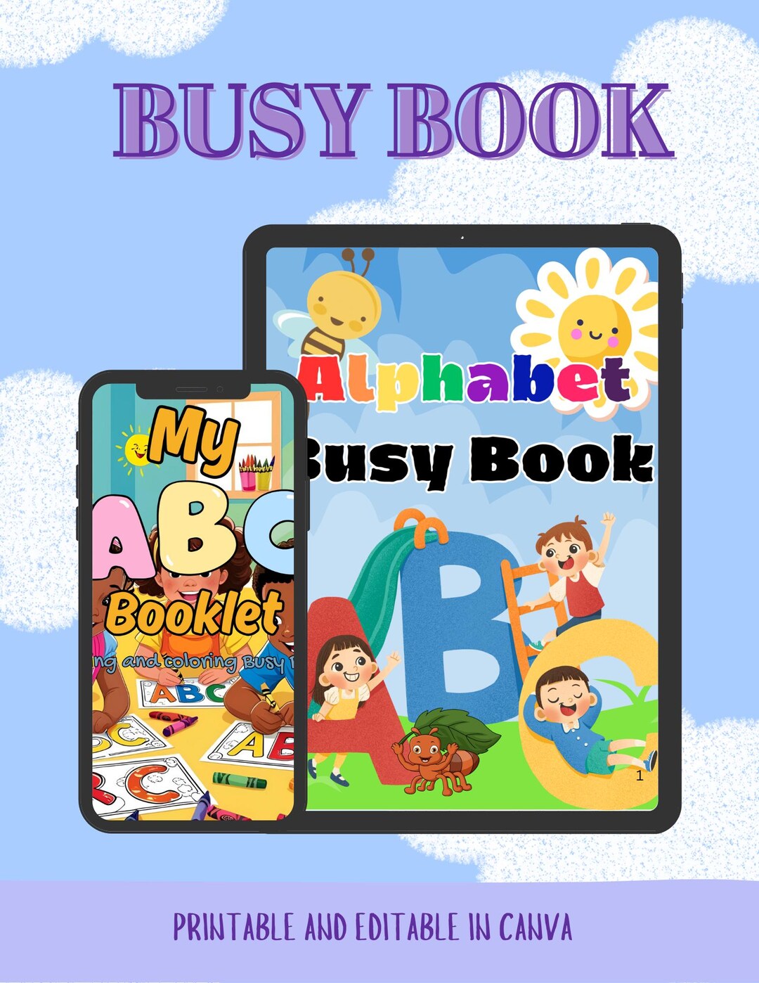 Alphabet Adventure: Trace, Color & Explore! | Alphabet Busy Book | ABC ...