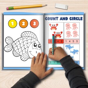 Learning Numbers Book – Printable Tracing, Counting and Coloring, Kids ...