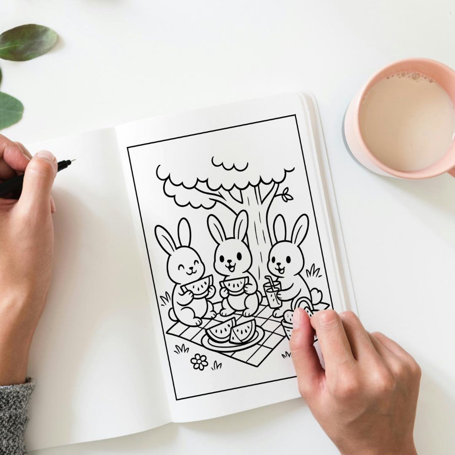 Summer Animals Coloring Book – Cozy Summer Animals Illustrations ...