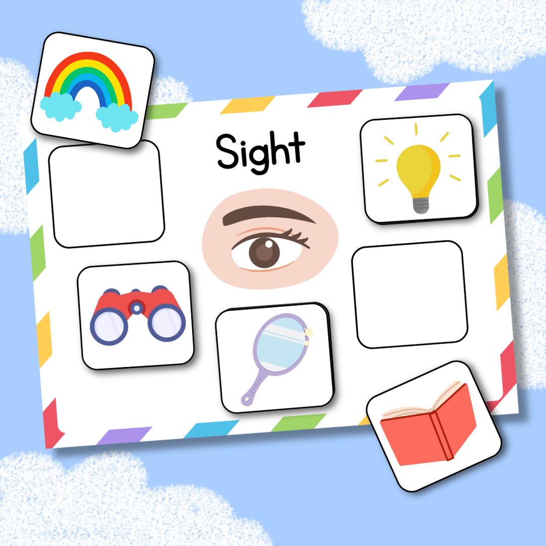 Five Senses Sorting Activity Printable, 5 Senses Sorting, Homeschool ...