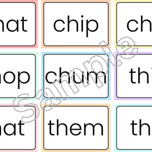 CCVC & CVCC Word Flashcards | Phonics Flashcards | Kindergarten Reading ...