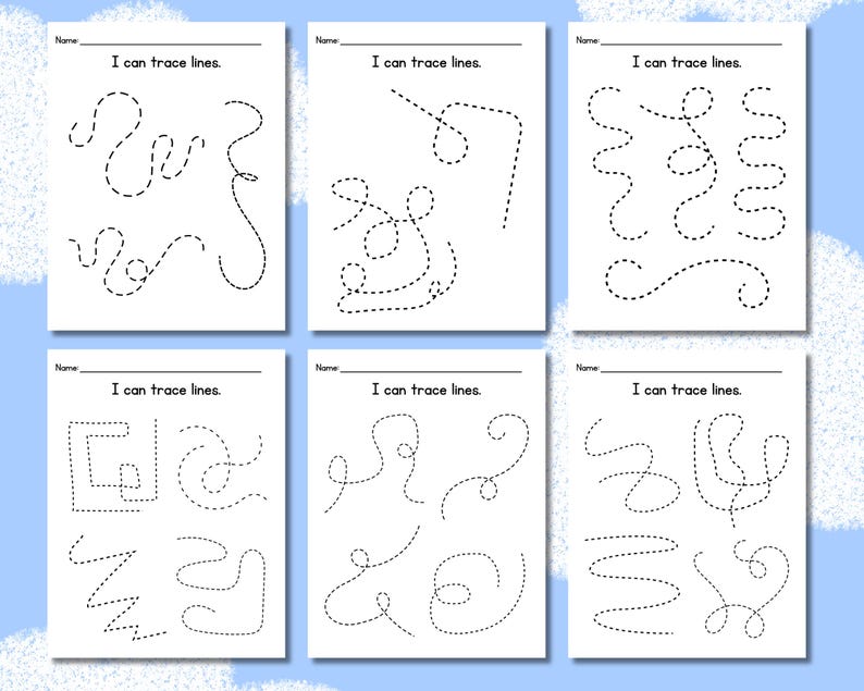 Preschool Tracing Worksheets, Pre-k Tracing Worksheets, Tracing Pages ...
