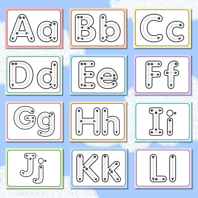 Alphabet and Number Tracing Cards | Tracing Cards Bundle + Bonus ...