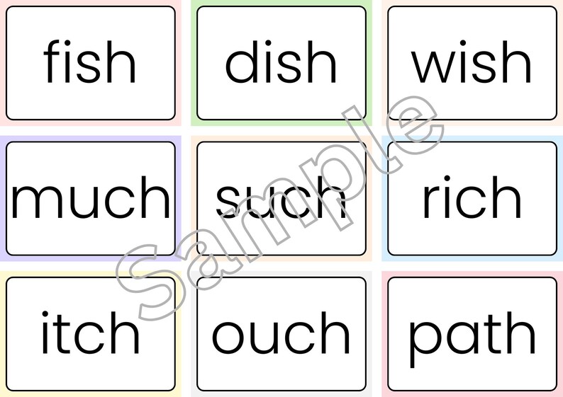 CCVC & CVCC Word Flashcards | Phonics Flashcards | Kindergarten Reading ...