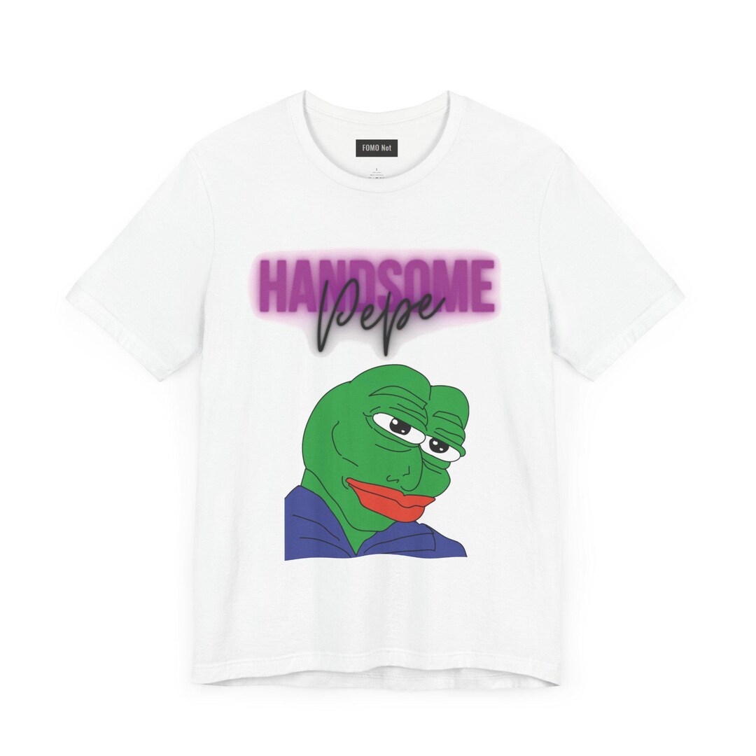 Handsome Pepe Meme Shirt – Funny Aesthetic Frog T-shirt – Internet Meme ...