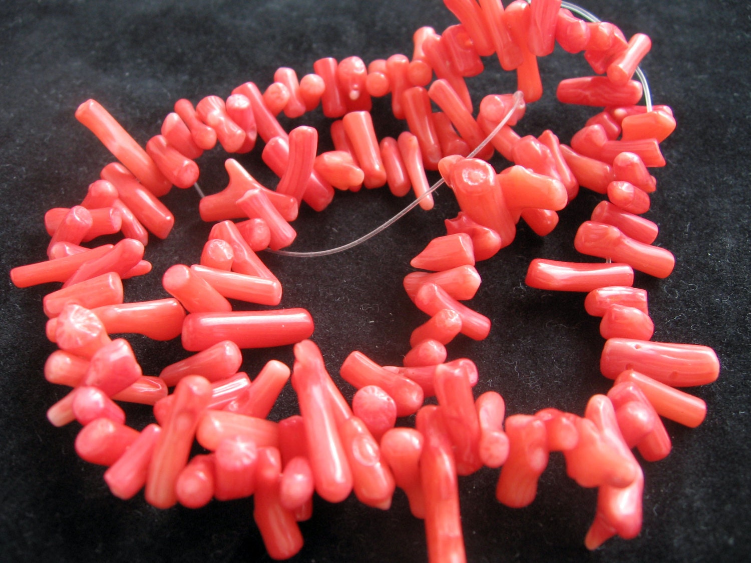 Beautiful Peachy Pink Coral Stick Beads 15 Inch Strand - Etsy Ireland