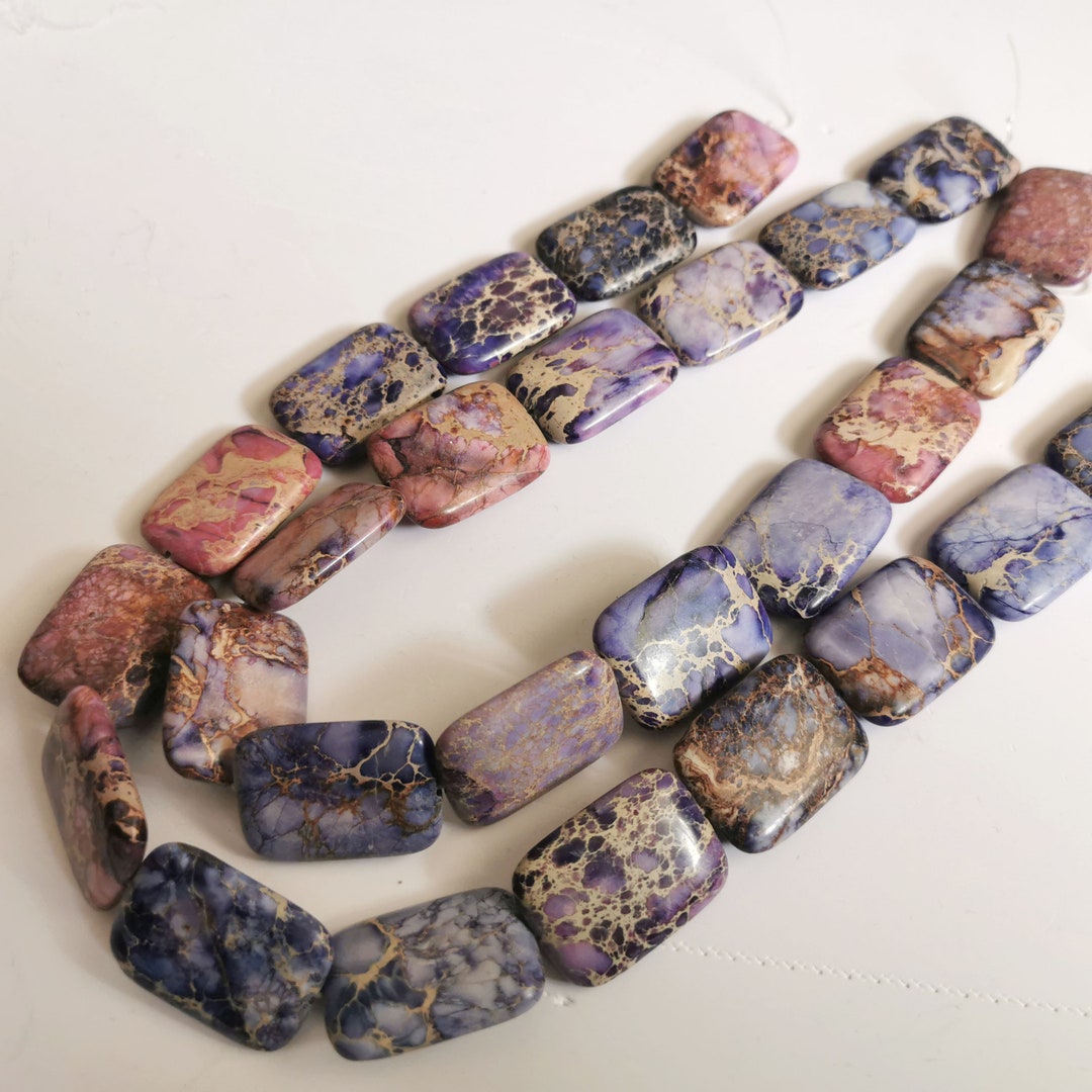 Gorgeous Plum Purple Violet Variscite Sea Sediment Jasper Puffed ...