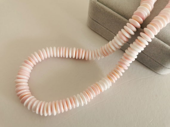 Natural Pink Queen Conch Shell Disc/rondelle Beads 10x3mm | Etsy