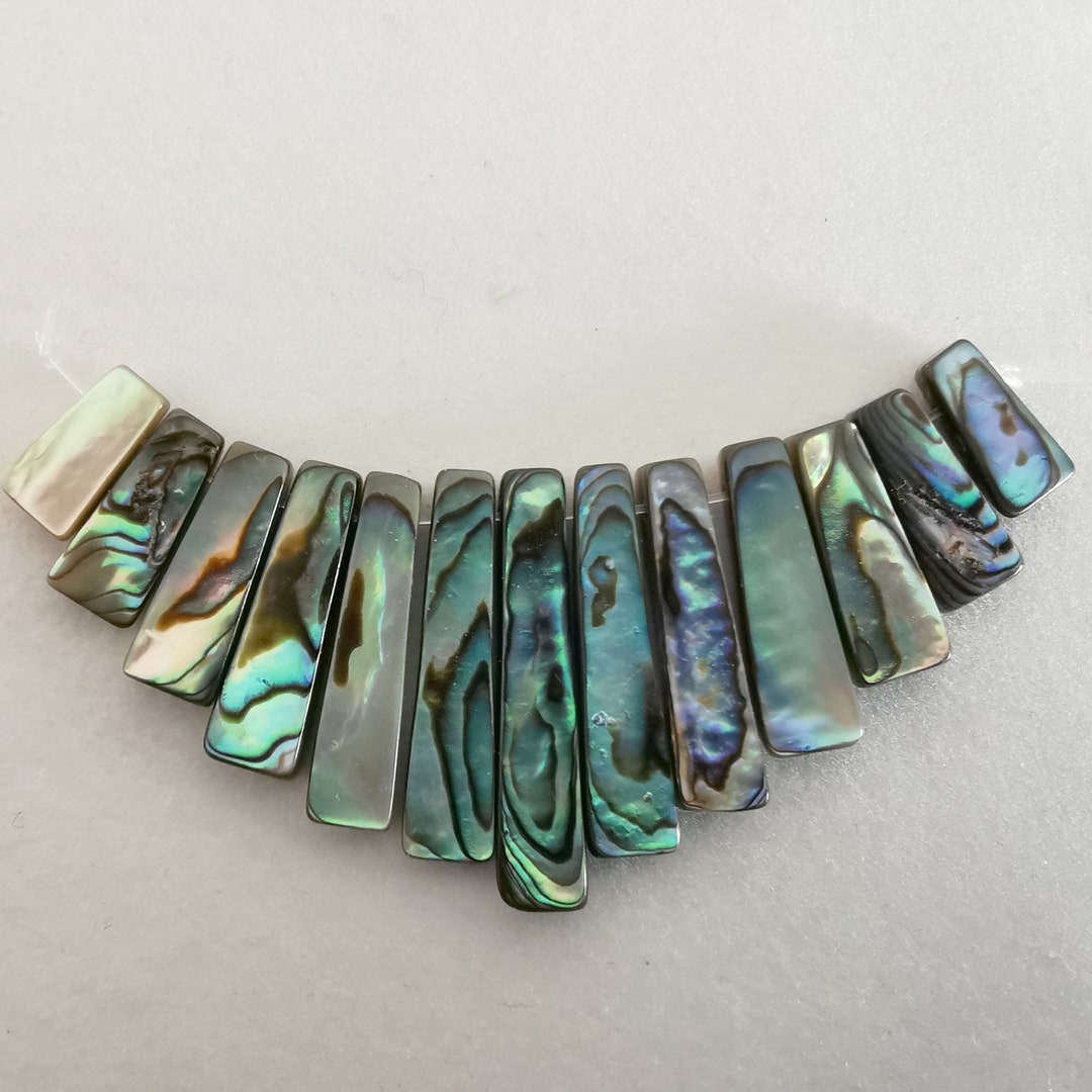 Beautiful Abalone Graduated Bar Set Pendant - Etsy