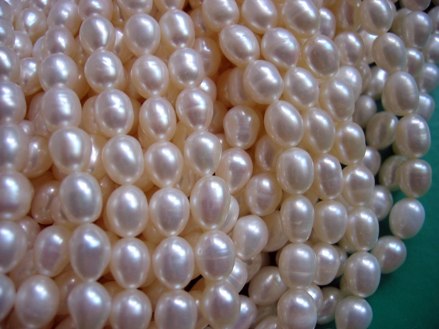 Full Strand White Freshwater Pearl Rice Shape 6-7mm, 15 In, 51pcs - Etsy