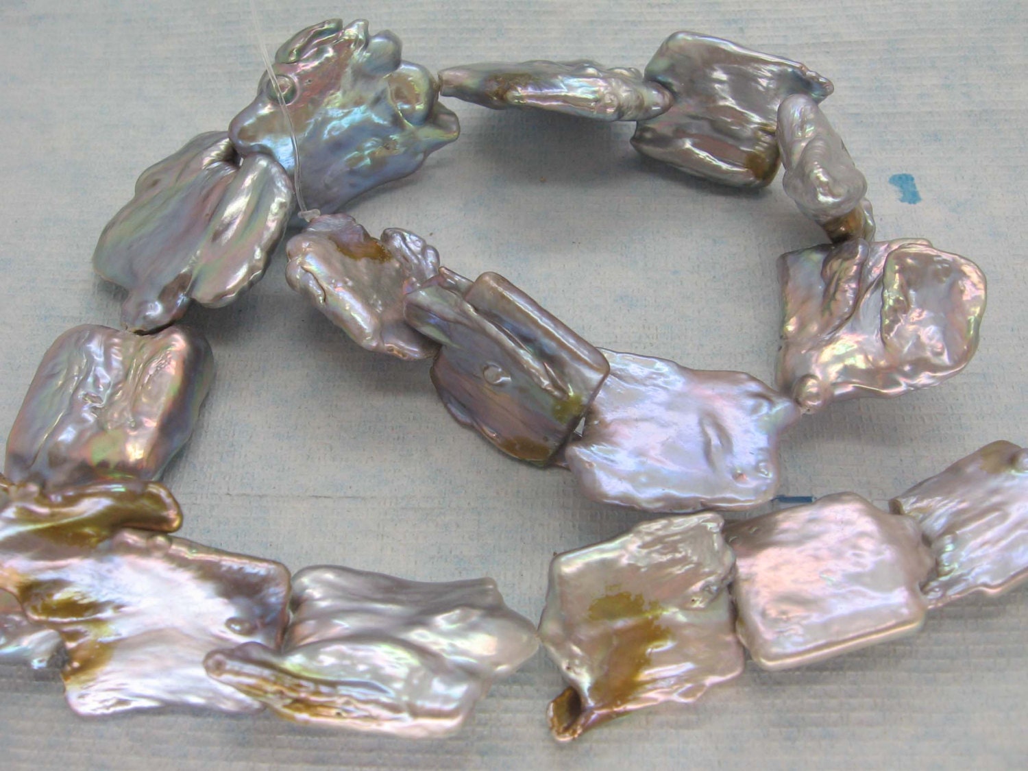 Stunning Jumbo Luminous Silver Grey Freshwater Pearl Nugget - Etsy