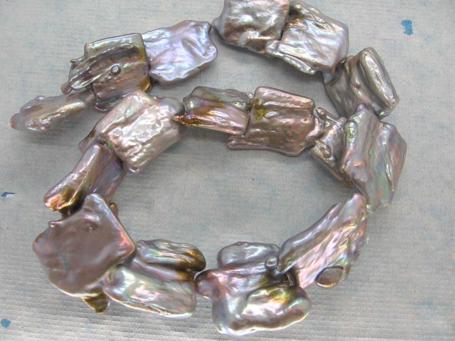 Stunning Jumbo Luminous Silver Grey Freshwater Pearl Nugget - Etsy