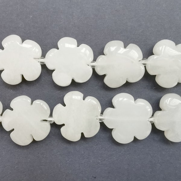 Jade Flower Beads - Etsy