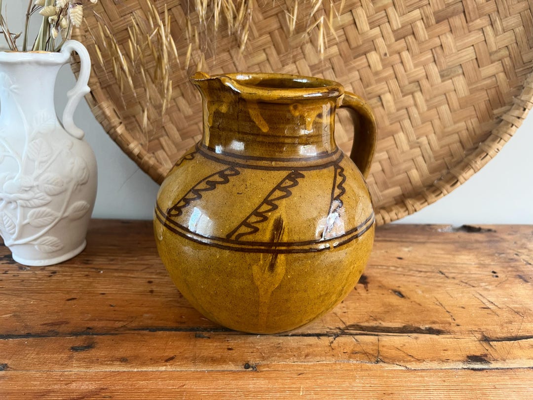 Vintage Slipware Pottery Jug, Winchcombe Pottery Style, Studio Pottery ...