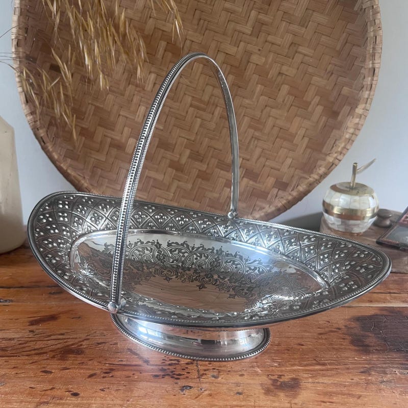 Vintage Silver Fruit Dish - Etsy