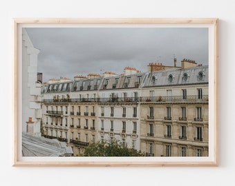 Paris Architecture Photography Paris Rooftops, Cream and Grey, Neutral ...