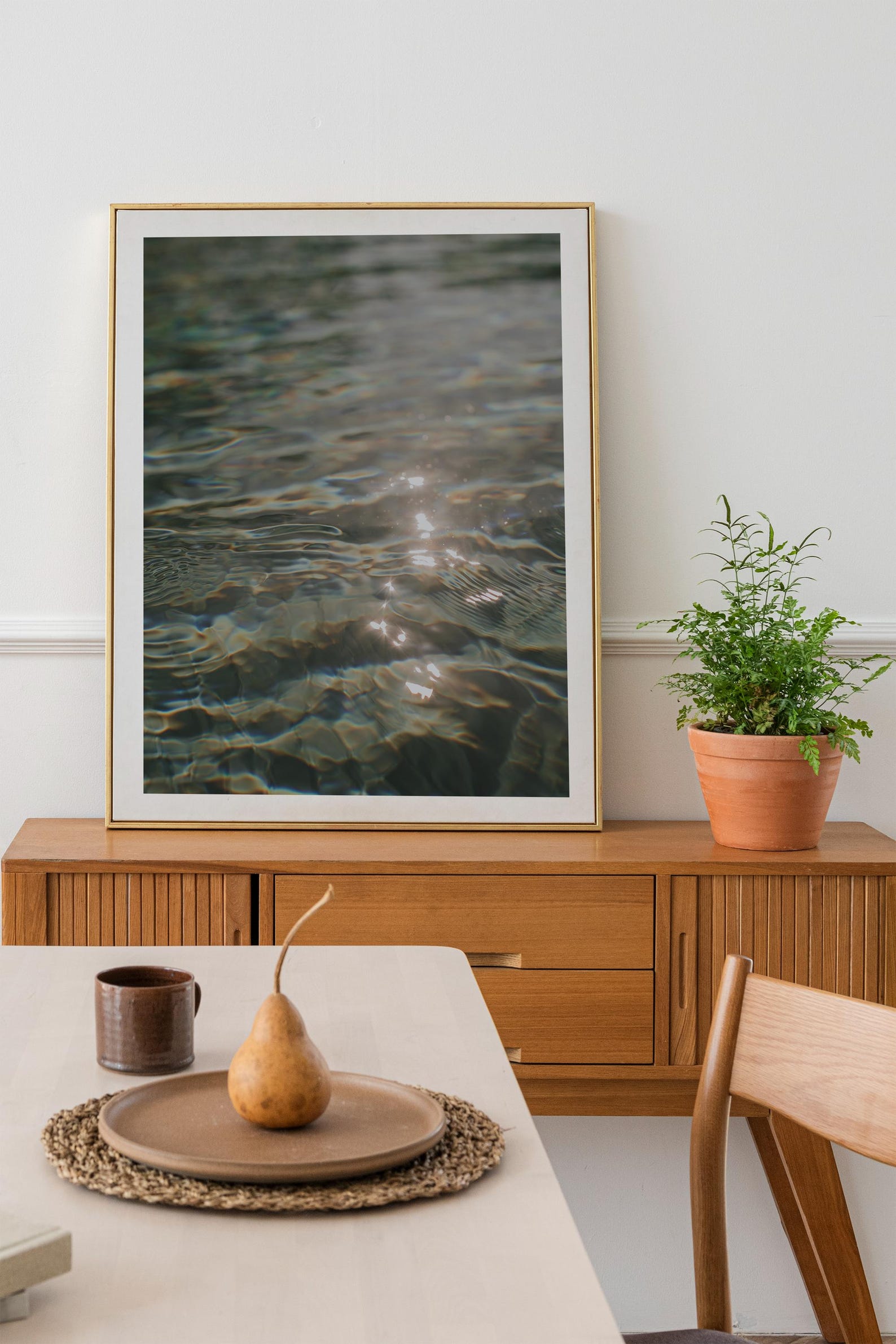 Water Reflection Ripples Printable Photo, Water Surface Wall Art ...